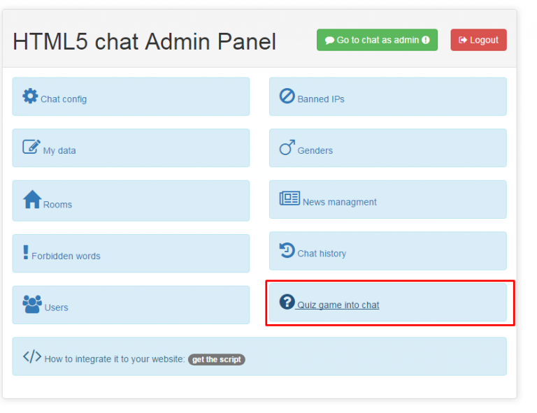 Quiz plugin for HTML5 chat. – HTML5chat, free html5 video chat