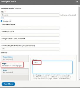 Drupal8/9 and html5-chat – HTML5chat, free html5 video chat