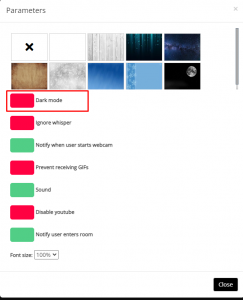 Dark mode chat – HTML5chat, free html5 video chat